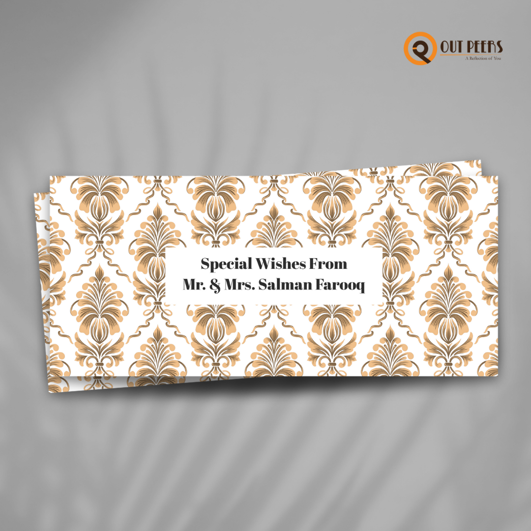 Baroque Gold – Outpeers - Name Envelopes - Customized Envelopes